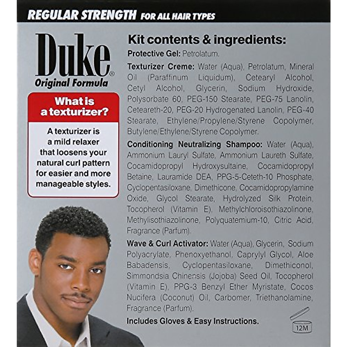 Duke Texturizing Creme Kit for Men Regular | Easy To Use for All Hair Types, 1 Count