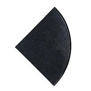 Tenedos Premium Quality Absolute Black Granite Corner Shelf Both Side Polished 9 Inch (1) Maintenance Free, Stain Resistant
