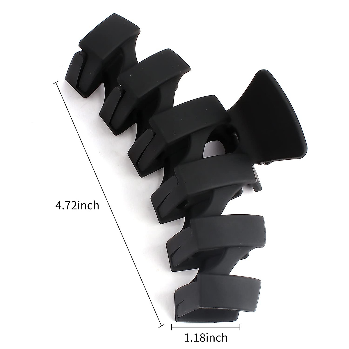 SuPoo Large Matte Claw Hair Clips for Thick Hair - 4.7" Jumbo Jaw Clamps With Strong Hold, Cute Big Hair Accessories for Women