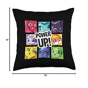Miraculous Ladybug Kwamis Collection with all Kwamis Throw Pillow