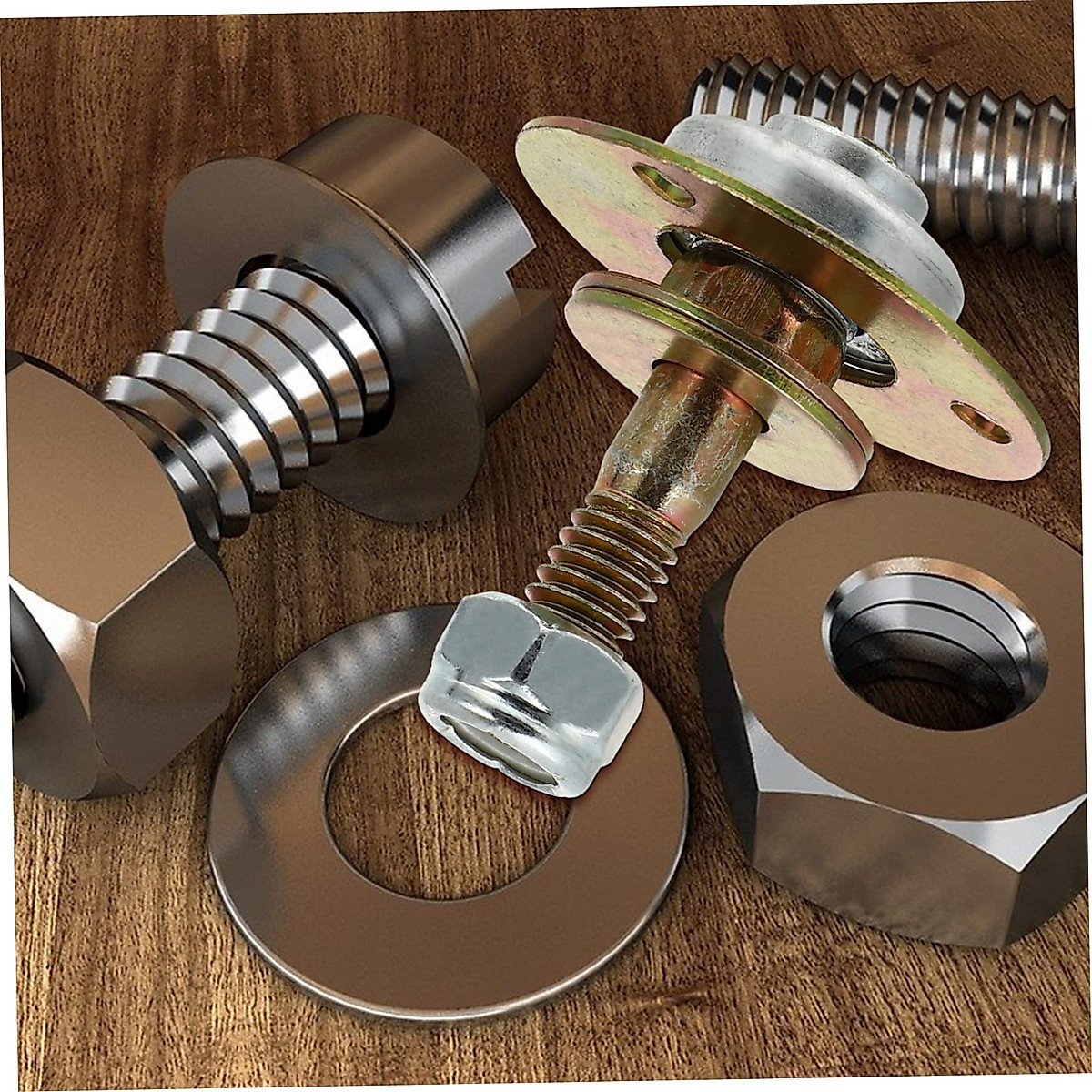 VINTORKY 4pcs Rocking Chair Bearing Rocking Chair Part Mechanic Accessories Mxmm Bearing Chair Linkage Threaded Bearing Furniture Connecting Fitting Iron Office Mechanical Screw