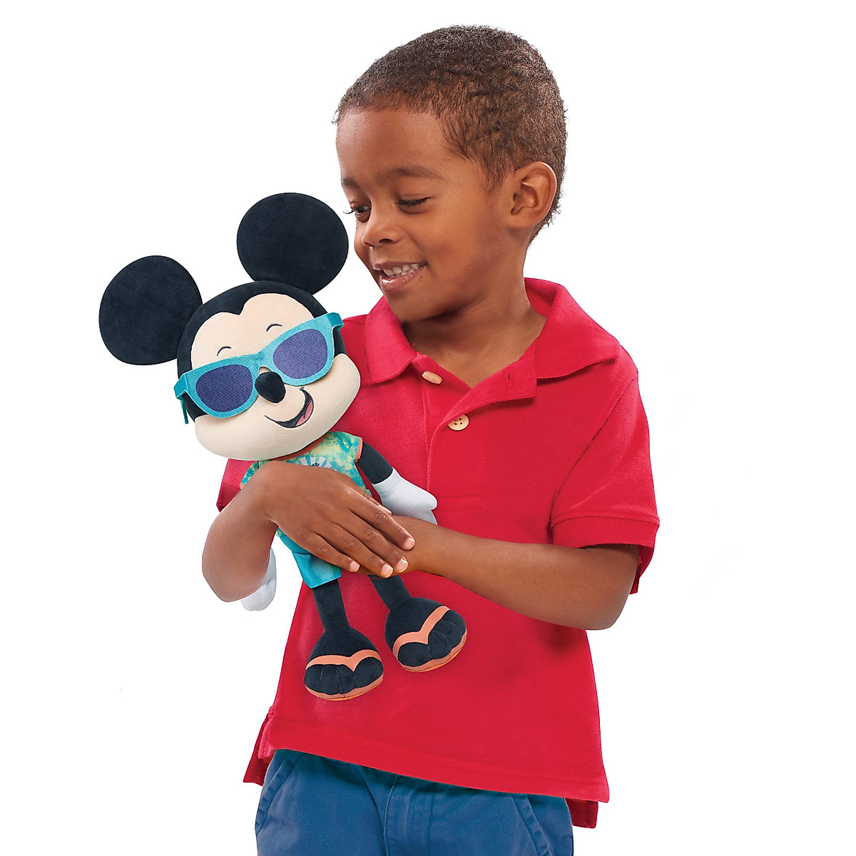 Disney Street Beach Large Plush Mickey Mouse, 17-Inch Stuffed Animal