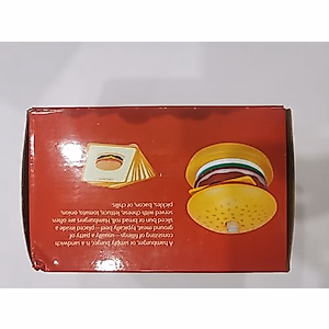 Bravmate Wooden Montessori Toys for 1 2 3 Years Old Kids, Realistic Burger & Ice Cream Toy, Stacking & Pretend Play for Little Chef, Preschool Play Fake Food Games, Educational Fine Motor Skills Toys