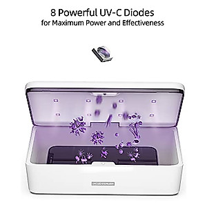 UV Light Sanitizer, Phone Sanitizer UV Box | UV Sterilizer Box for Smartphone | Clinically Proven Kills Germs Viruses & Bacteria UV-C Light Disinfector 2021 New Gift for Family Men
