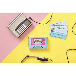 Ridley’s 1990s Music Trivia Card Game – Quiz Game for Adults and Kids – 2+ Players – Includes 40 Cards with Unique Questions – Fun Family Game – Makes a Great Gift