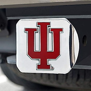 FANMATS 25028 Indiana Hooisers Hitch Cover - 3D Color Emblem 3.4"x4"