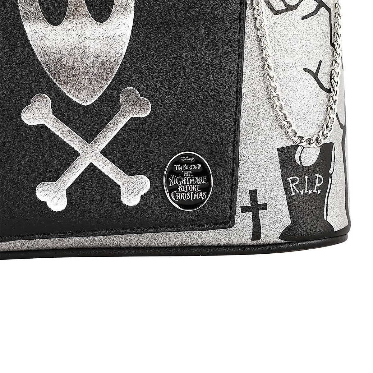 Nightmare Before Christmas Zero Graveyard Metallic Mini Backpack with Removable Coin Pouch
