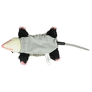 Hyper Pet Real Skinz Plush Dog Toy with Squeaker, Opossum, for All Breed Sizes