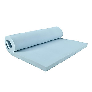 Sealy TrueForm 3" Memory Foam Mattress Topper, King, Blue