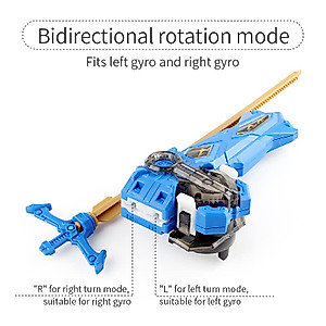 2-Piece Gyros(B-185 B-201) + 1-Piece Launcher Battle Bey Burst Set, Battling Tops, Stickers & Launchers Set, Boys Kids Birthday Party Idea 534