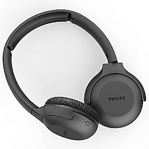Philips UpBeat UH202 Wireless Bluetooth On Ear Stereo Headphone, with up to 15 Hours Playtime and Flat Folding (TAUH202BK)