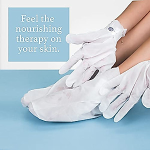 New Epielle Hydrating Hand & Foot Masks (Glove & Socks 12pk) for Dry Hand, Dry & Cracked Heel | Shea Butter + Jojoba Oil + Vitamin E | Skincare Gifts | New Years Skincare. STOCKING STUFFERS!!