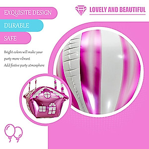 Zerodeko 10pcs Hot Air Balloon Helium Balloon Decorative Balloon Airplane Balloon Happy Birthday Decorations for Boys Helium Foil Balloons Metal Baby Aluminum Film Birthday Party Supplies