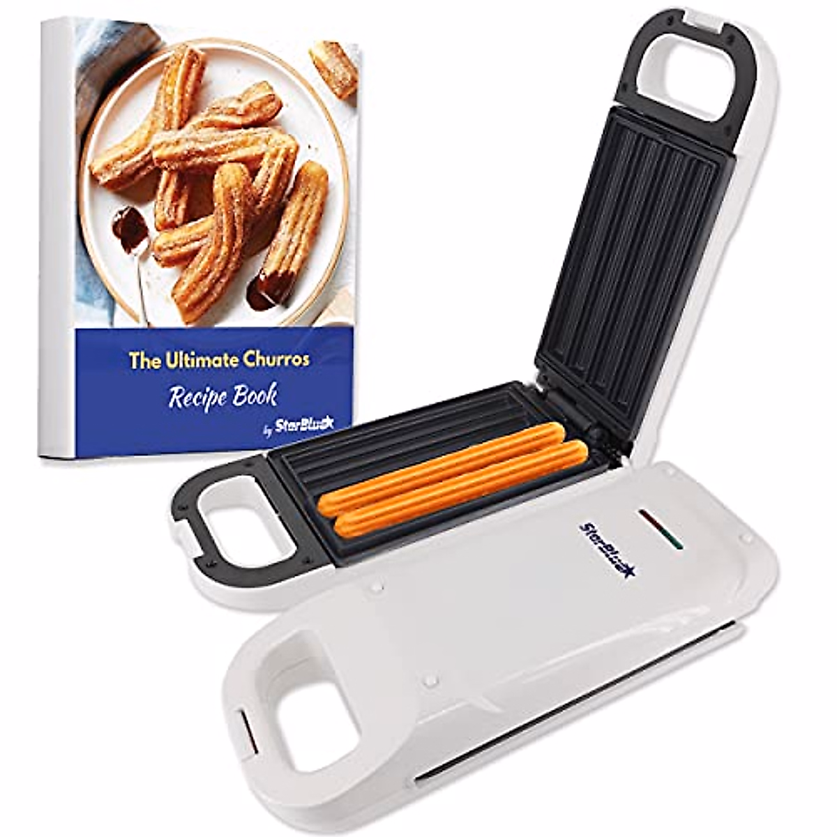 Churro Maker by StarBlue with FREE Recipe e-Book - Cook Healthy and Oil-free Churros in just minutes 110-120V 60Hz 750W (Model: SB-SW903)