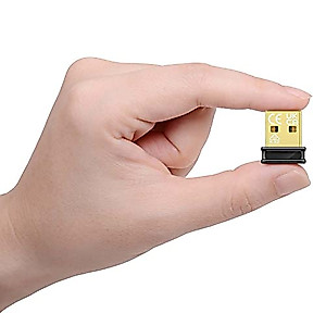 Edimax Wi-Fi 4 802.11n Adapter for PC *New Version* Wireless N150 Nano USB Adapter Dongle,150Mbps, Smallest Wi-Fi 4 Dongle, Win 11 Plug-n-Play, Mac OS, Linux, EW-7811Un V2, Black