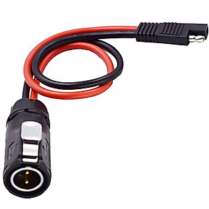 LIXINTIAN 2 Pin Power Industrial Circular Connector Cable to SAE Cable Adapter, 10AWG Cable for Furrion,Solar Panel Suitcase, Forrest River RV Ports