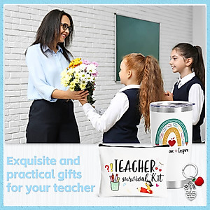 UAREHIBY 12-Pack Appreciation Gifts - Best End of Year & Graduation Gifts with Keychain, 20oz Wine Tumbler in Bulk, Cosmetic Bag for Women & Men