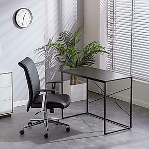 TimmyHouse Desk Writing Home Office Computer Modern Simple Study Industrial Style Black New