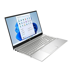 Newest HP Pavilion 15 Laptop, 15.6” Full HD Display, Intel Core i7-1165G7 Processor, Backlit Keyboard, Fingerprint Reader, Wi-Fi 6, Natural Silver (32GB RAM | 1TB SSD, Windows 11 Home)