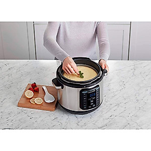 Crock-pot 8-Quart Multi-Use XL Express Crock Programmable Slow Cooker with Manual Pressure, Boil & Simmer with Extra Sealing Gasket, Stainless Steel