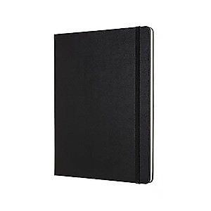 Moleskine PRO Notebook, Hard Cover, XL (7.5" x 9.5") Professional Project Planning, Black, 192 Pages
