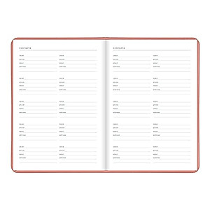 Letts Conscious Weekly/Monthly Planner, 12 Months, January to December, 2024, Sewn Binding, A5 Size, 8.25" x 5.875", Multilingual, Clay (C082397-24)