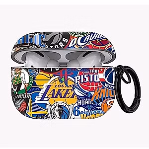 Gedicht for Airpods Pro Case Cute Sports Basketball Football, Protective TPU Soft Cases Cover Rugged for Apple Airpod Pro with Keychain for Women Men，Basketball