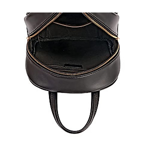 David Jones Fashion Checker Print Sack Women Work Casual Everyday Small Backpack - Brown