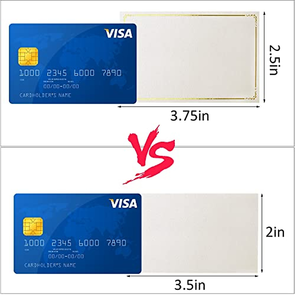 70 Pcs Place Cards Blank Fillable Banquet Seat Card with Gold Foil Frame, Place Cards for Table Setting, Escort Cards, Name Cards, Wedding Place Cards for Wedding, Table, Dinner Parties, 2.5" x 3.75"