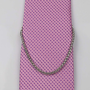 GWD Men for Tie chain Silver Golden Tie Clips Gift Box (Gold and silver A)