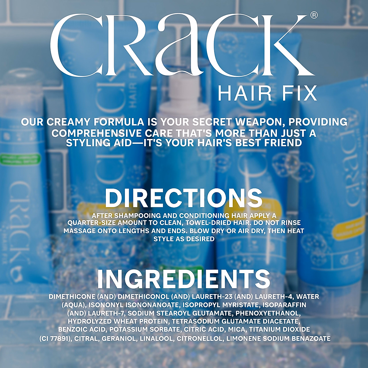 Crack HAIR FIX - Styling Creme 3 Ounce