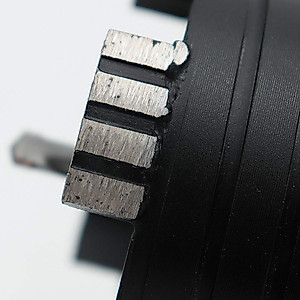 SHDIATOOL Brick Hole Saw for Concrete Granite Block Wall Marble Stones 68mm Diamond Center Drill Core Bits for Angle Grinder and Drills