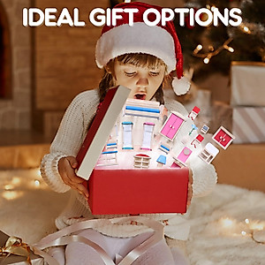 Toydaze Wooden Dollhouse Furniture Set with 35pcs Furnitures with 4 Family Dolls, Dollhouse Accessories are Gift for Girls Boys Age 3+