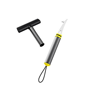 10inch Snow Shovel for Car, Handheld Foldable Lightweight Aluminum Portable Snow Shovel, Parent-Child Playing Snow, Shovel for Garden, Car, Camping with Extra Ice Scrape