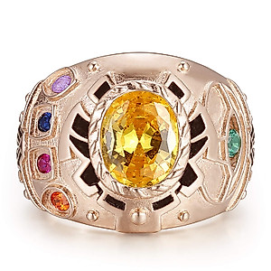 Infinity Gauntlet Rose Gold Plated 925 Silver Ring (8)
