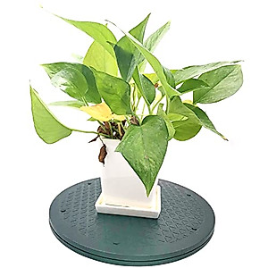 4pcs 12inch Lazy Susan Turntable Heavy Duty Rotating Swivel Stand with Steel Ball Bearings for Model Plants Crafts TV Monitors, Black