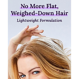 Keranique Volumizing Mousse for Women - Thickening and Styling Anti-Frizz Foam for Fine, Straight, Wavy, and Curly Hair