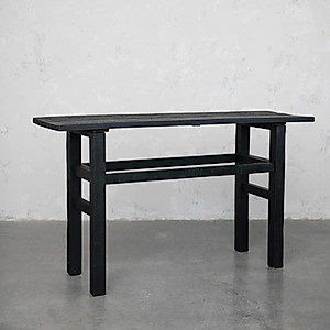 Creative Co-Op, Black Rustic Reclaimed Wood Console Table