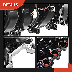 A-Premium Engine Intake Manifold Assembly with Thermostat & Gasket [SOHC, 8Cyl 4.6L] Compatible with Ford Explorer 2002-2005 & Mercury Mountaineer 2002-2005