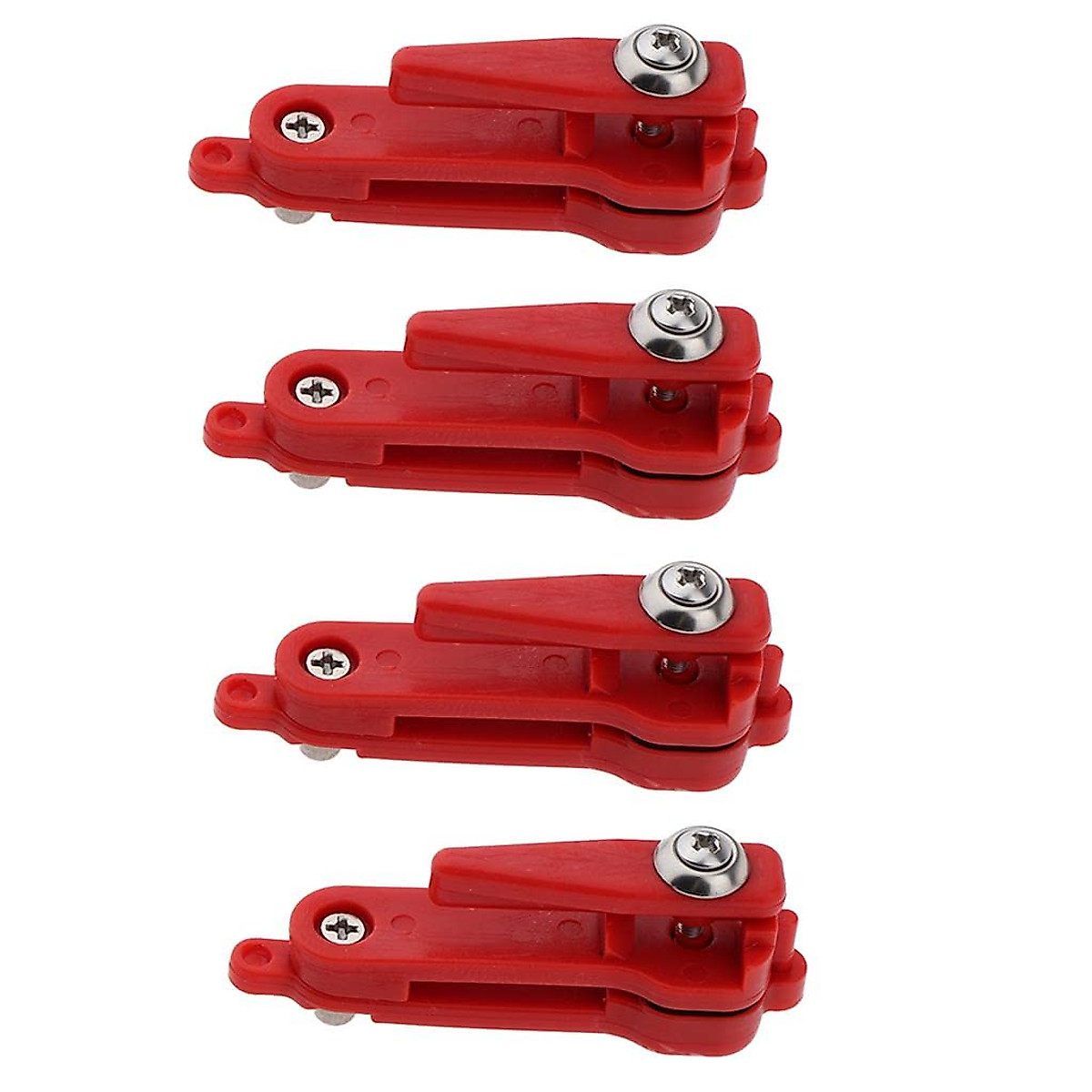 Simhoa 4 Pieces Red Padded Snapper Release Clip for Tackles Tool