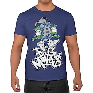 Jordan 4 B-Coin Big Moves - Midnight Navy T-Shirt to Match Men's Sneakers, Jordan 4s Midnight Navy Tee to Match Men's Shoes