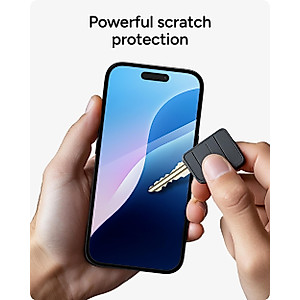 ZAGG Glass+ Screen Protector for iPhone 16 Pro – 3X Stronger Tempered Glass with Reinforced Edges, Scratch & Smudge Resistant, InvisibleShield, Easy Installation