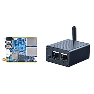 SmartFly info NanoPi R1 Allwinner RAM 512MB H3 Dual Ethernet Port, WiFi & BT, onboard eMMC with USB & Serial Port for loT