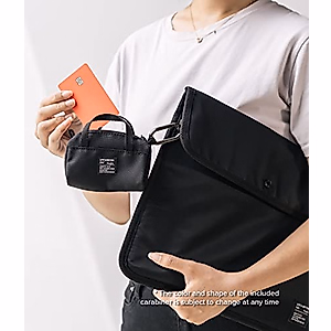 Ringke Mini Pouch Sports Bag Compatible with AirPods Pro Case and AirPods 3rd, 2nd, 1st Generation Case, Galaxy Buds Pouch, Universal Wireless Ear Buds Cover with Keychain for Women, Men - Black