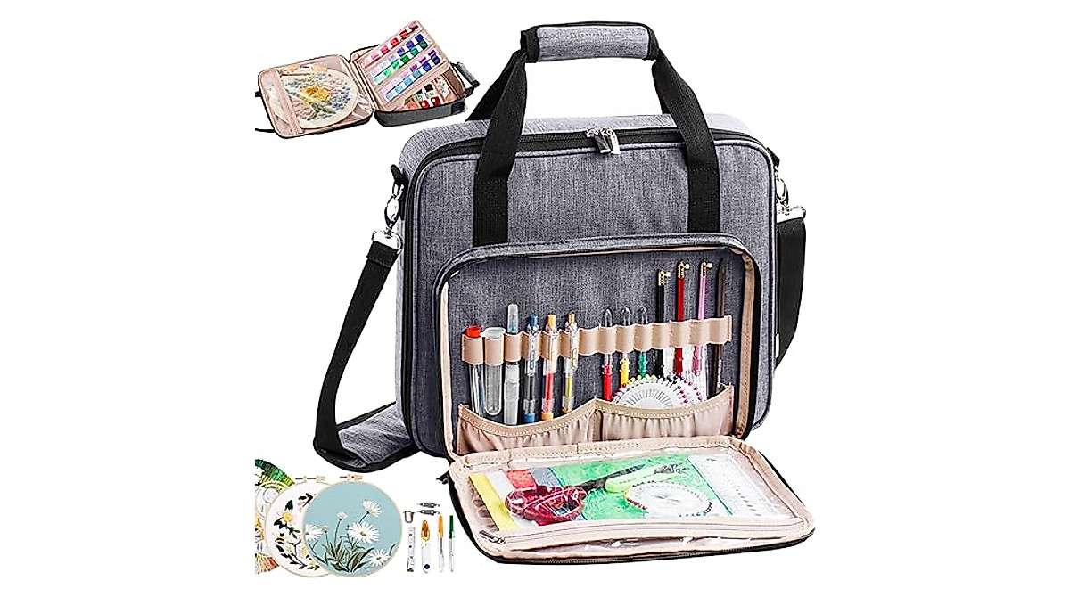 MYBAGZING Large Embroidery Bag - Organize Your Supplies