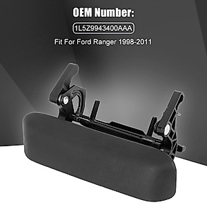 X AUTOHAUX Textured Black Rear Liftgate Tailgate Handle Replacement for Ford for Ranger Pickup for Mazda B2300 B2500 B3000 B4000 1998-2011 Truck 1L5Z9943400AAA FO1915109