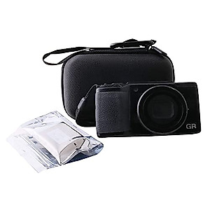 WERJIA Hard EVA Travel Case for Ricoh GR III/GR II/GR Digital Camera (Black)