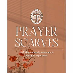 Joy Prayer Scarf - Large, Lightweight Prayerfully Made Bible Verse Shawl, 35x70", Colorful Uplifting, Meaningful Faith Gift (Scarf Only)