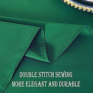 KAIPHO Green Rectangle Tablecloth Waterproof Stain Resistant Wrinkle Free Table Cloth 210GSM Polyester Wipeable Table Cover for Party, Banquet, Indoor and Outdoor - Rectangular/Oblong, 60 x 84 inch