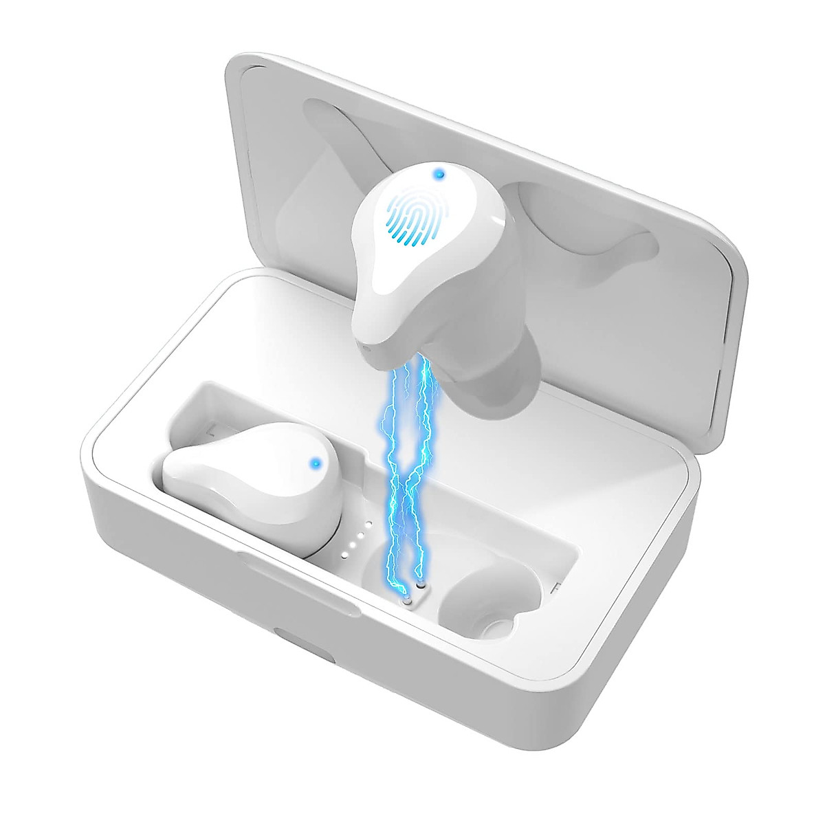 AKSONIC True Wireless Earbuds Bluetooth 5.2 aptX Armatrured Dynamic Speaker Touch Control Deep Bass in Ear w/Mic CVC8.0 Noise Cancelling Headphone USB C Fast Charging